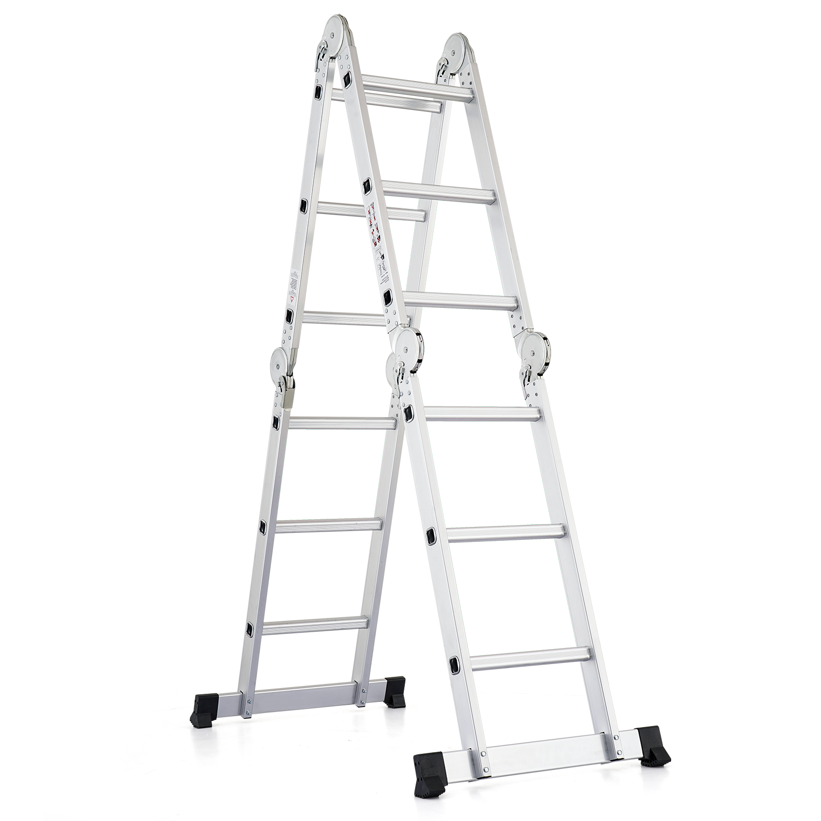 Multi Position Folding Ladder-144“ Total Length ,Aluminum Extension La ...