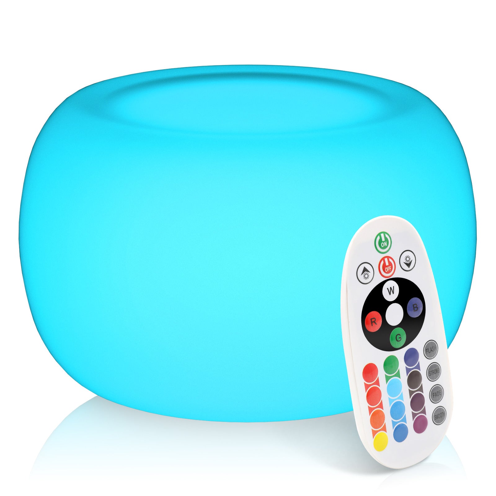 LED Bar Table - Oblate Ball Shape - 16 Colors Changing - with Remote C ...
